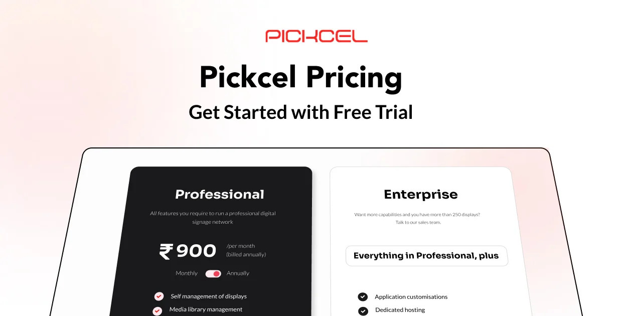 Pickcel Price Audit: Request Custom Pricing Quote From Us