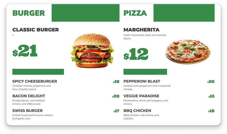 Digital menu board software | Pickcel
