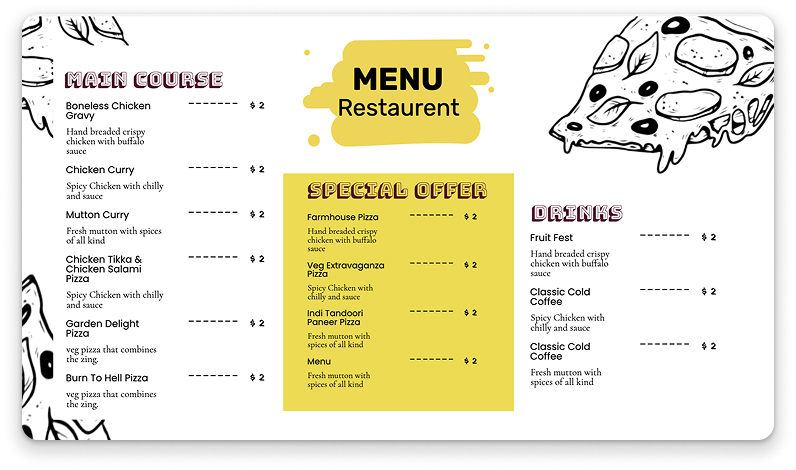 Digital menu board software | Pickcel