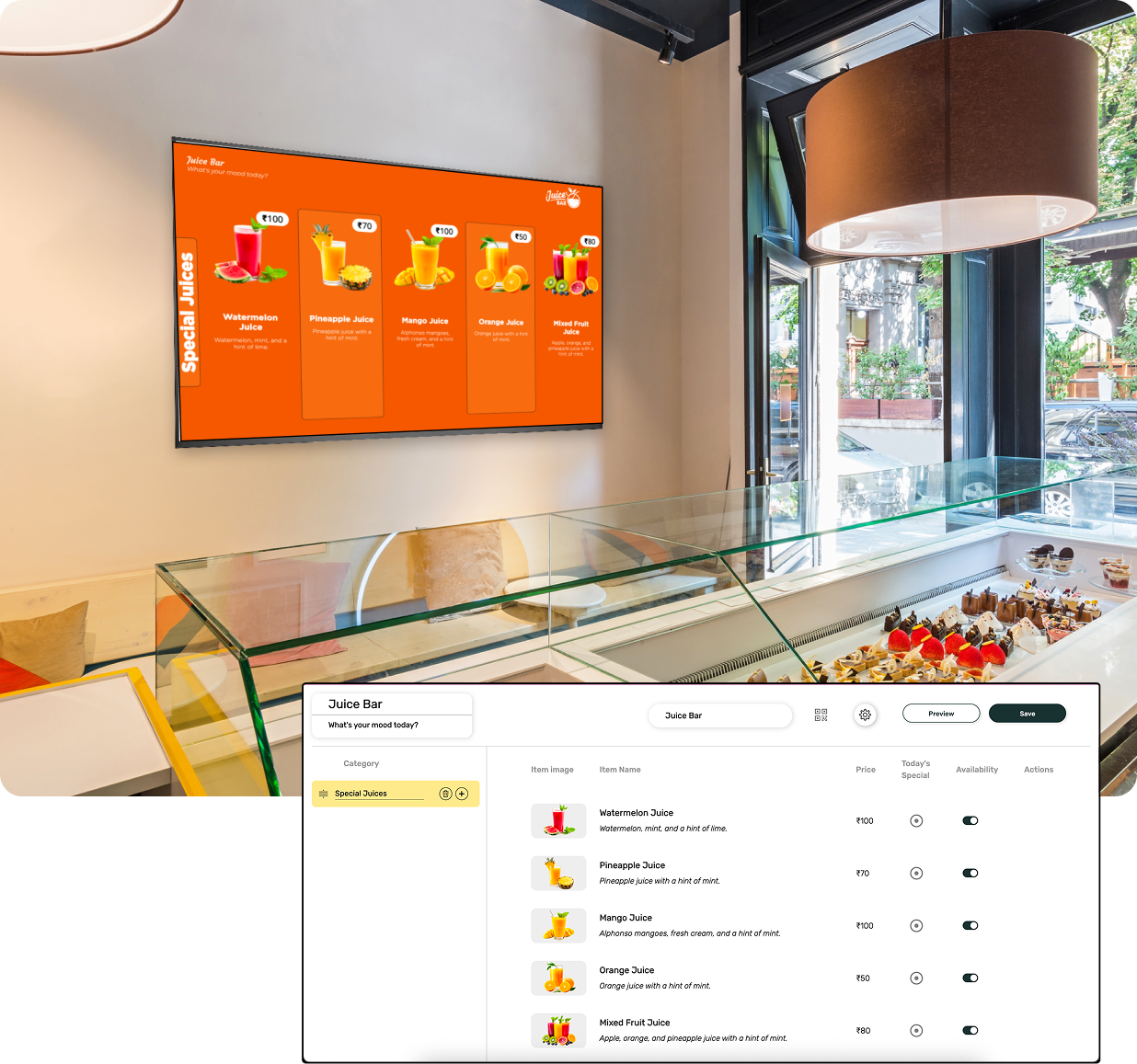 Digital menu board software | Pickcel