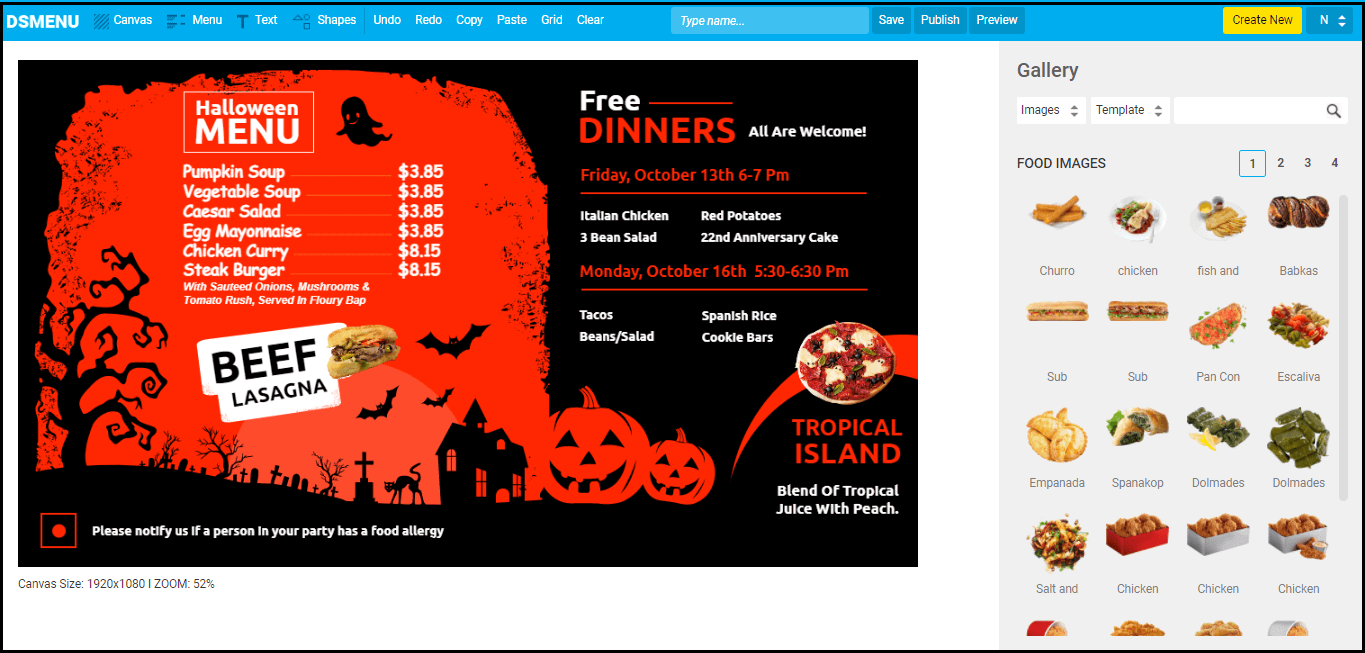 How to Create a Digital Menu Board - Free & Paid Tools