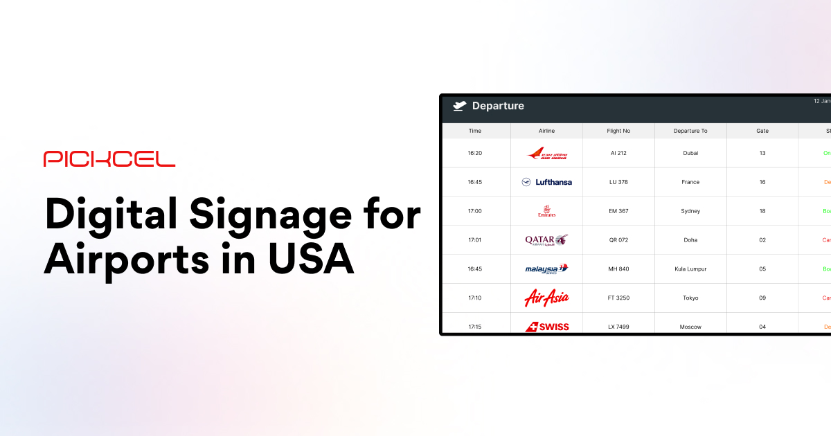 How Airports in the U.S. Are Adopting Digital Signage