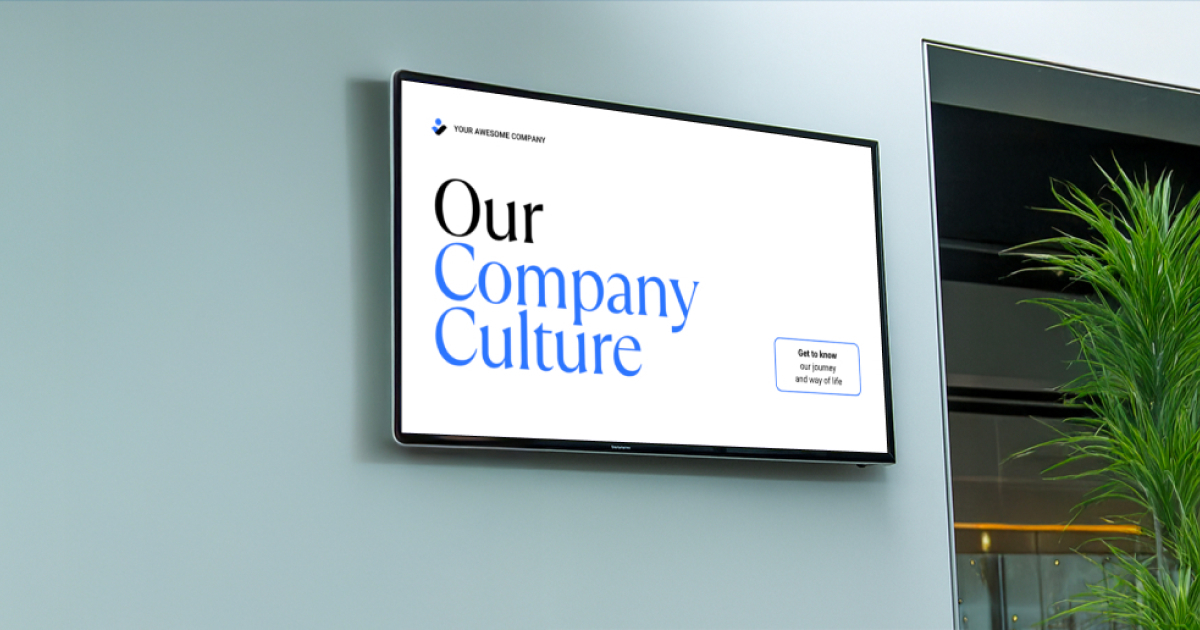 How Digital Signage In USA Elevates Workplace Communication