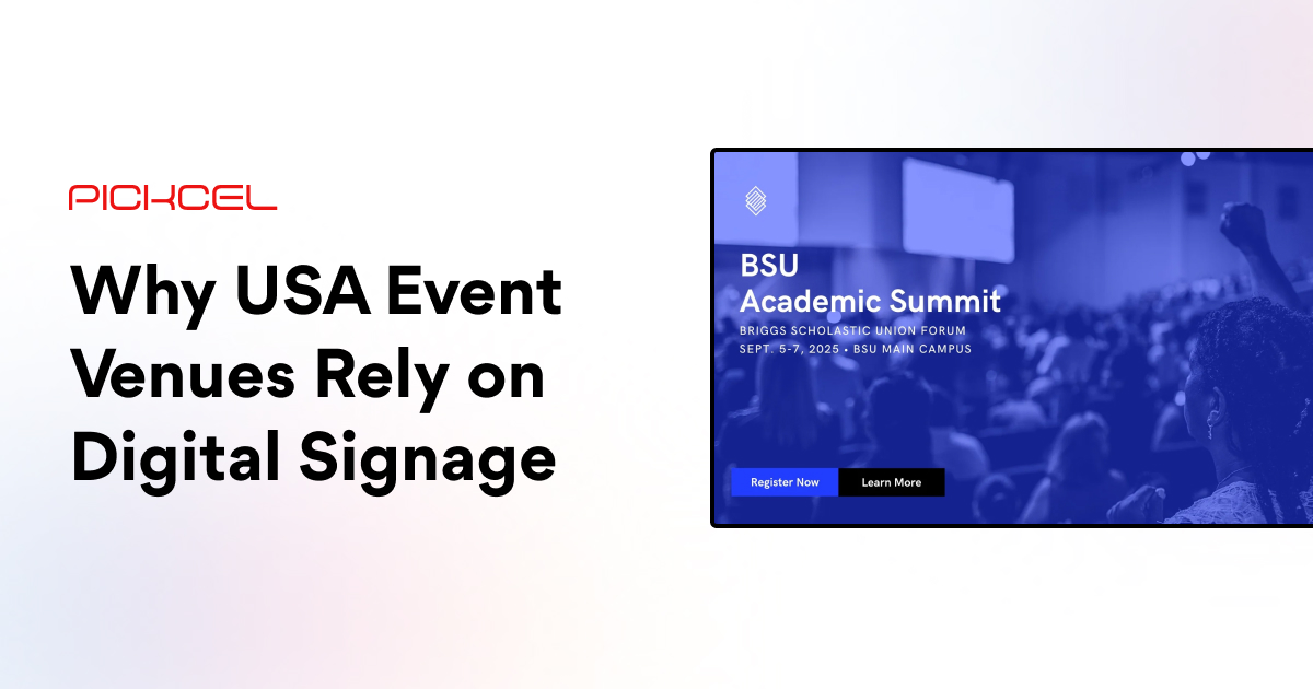 Why Event Venues in the USA Rely on Digital Signage