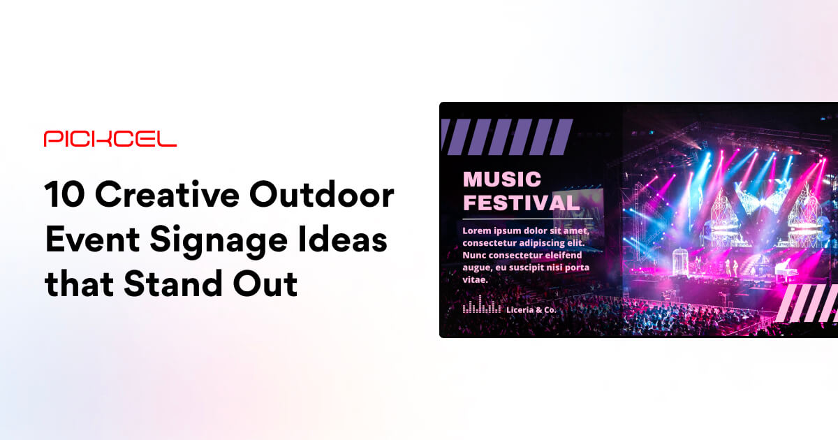 10 Creative Outdoor Event Signage Ideas that Stand Out