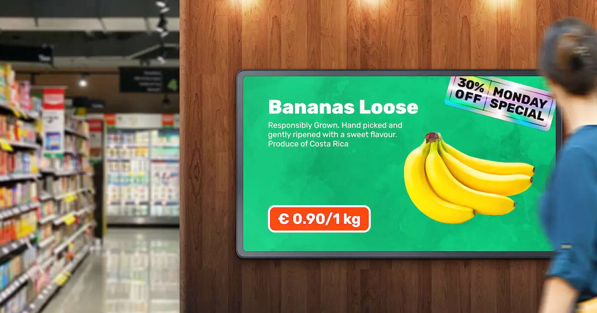 The Ultimate Guide to Supermarket Digital Signage - Pickcel
