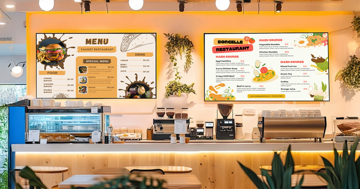 Indoor Digital Menu Boards: A Complete Guide for Restaurants | Pickcel