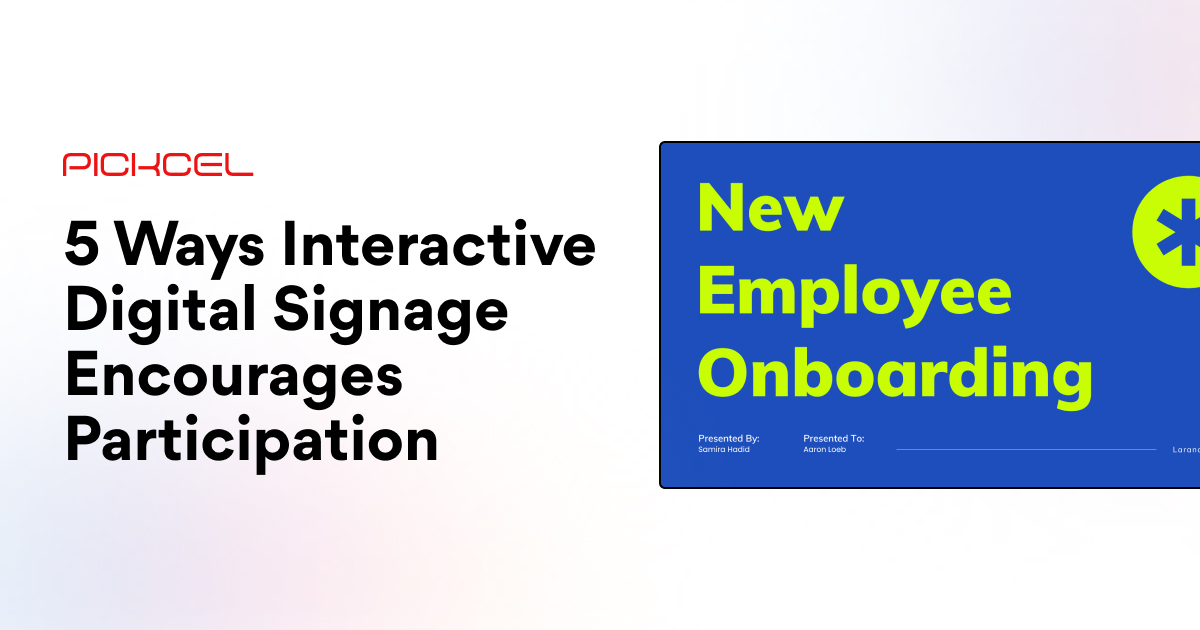 5 Ways Interactive Digital Signage Encourages Participation