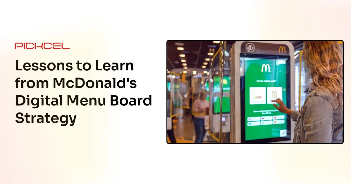 Why QSRs need to follow McDonald's digital menu board strategy?